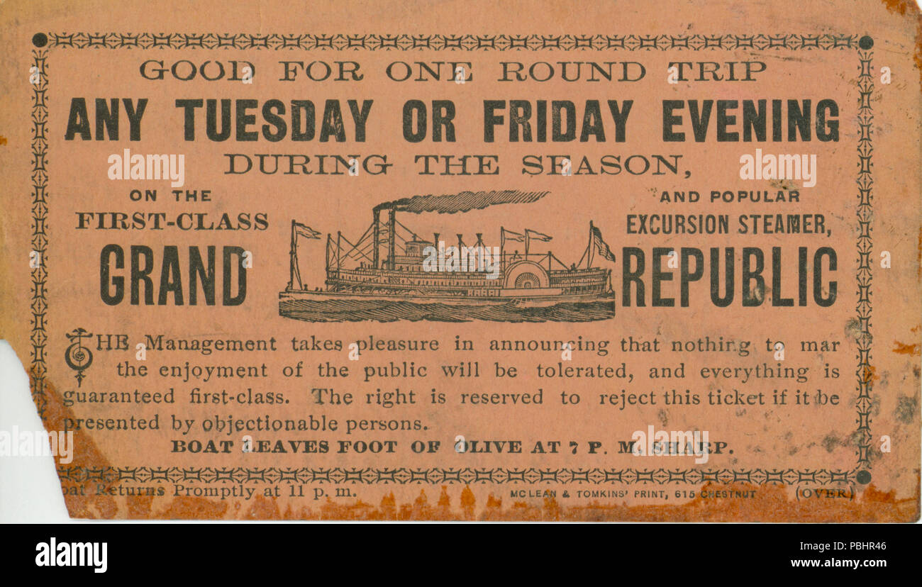 Steamer ticket hi-res stock photography and images - Alamy