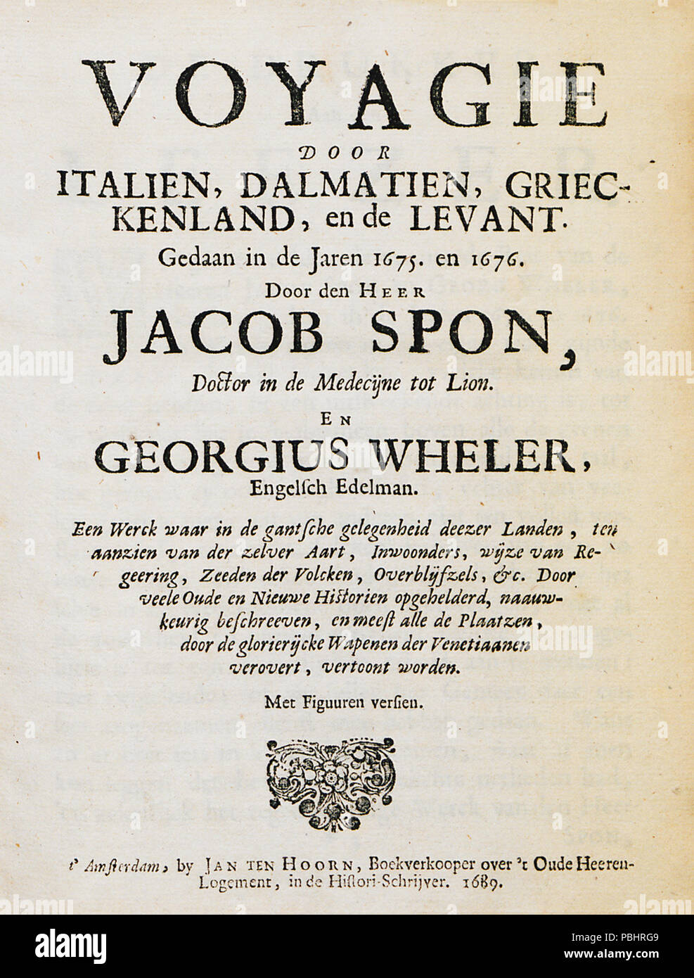 1751 Title page - Spon Jacob - 1689 Stock Photo - Alamy