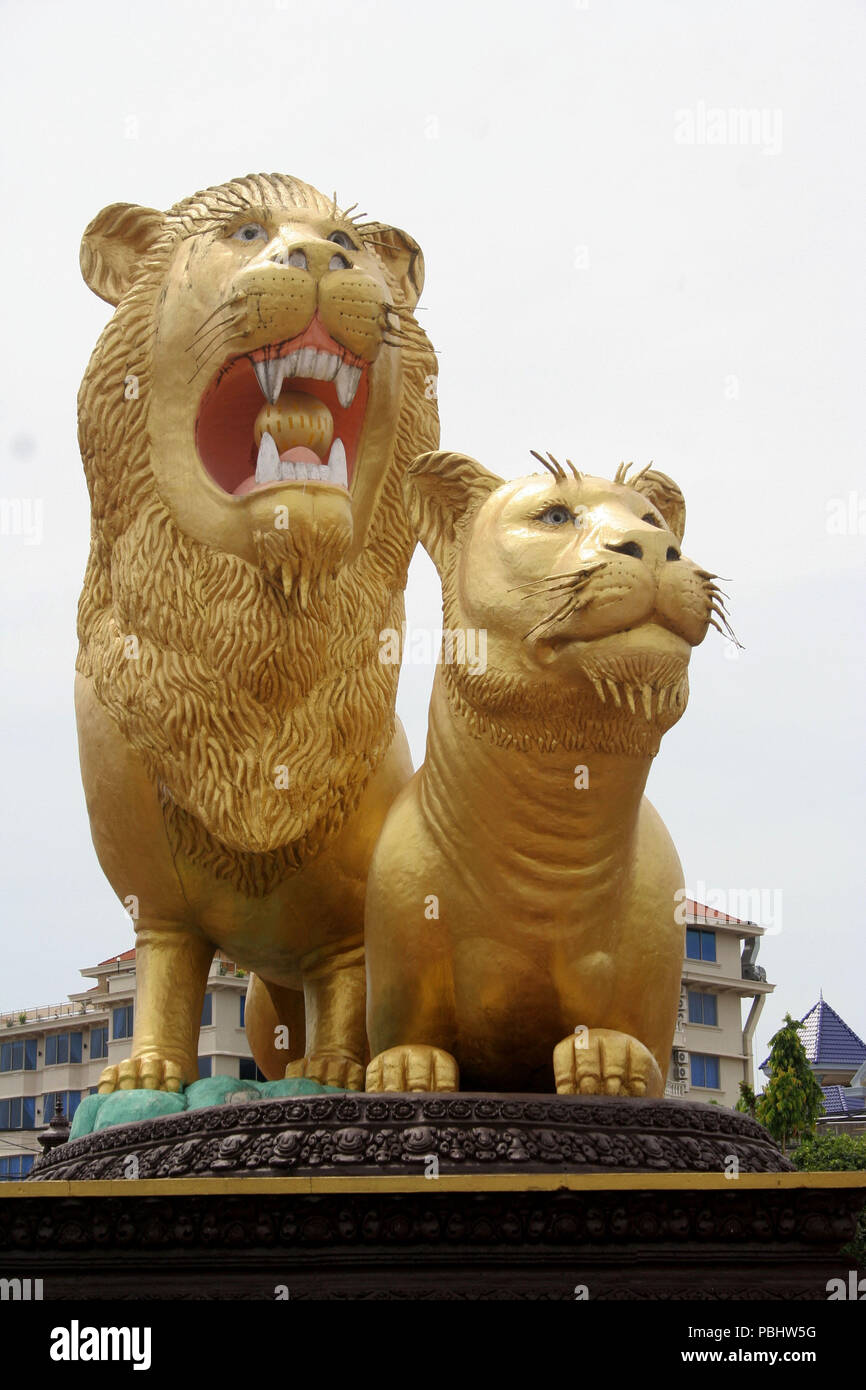 Cambodia lion hi-res stock photography and images - Alamy