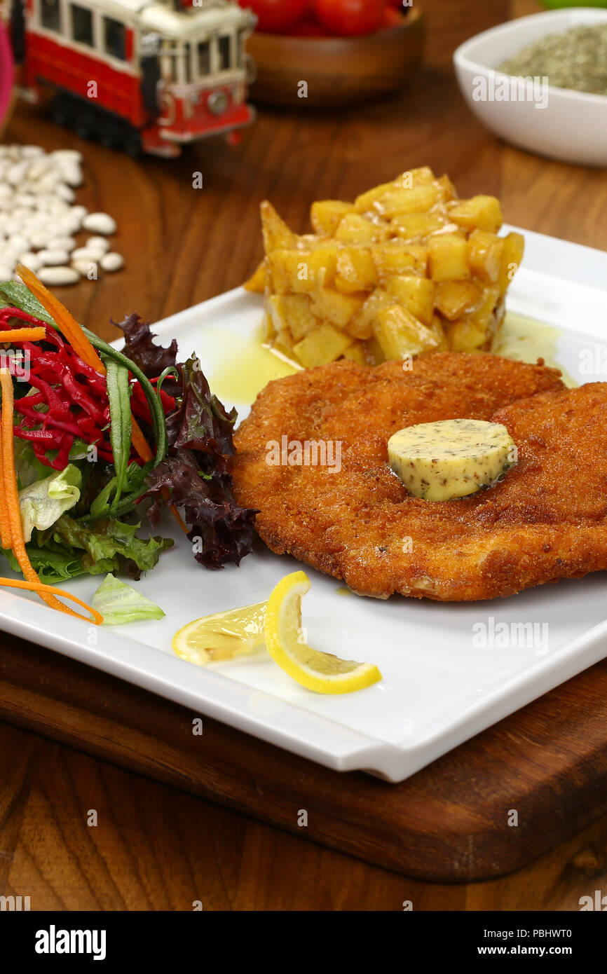 Wiener schnitzel - Vienna schnitzel Stock Photo - Alamy