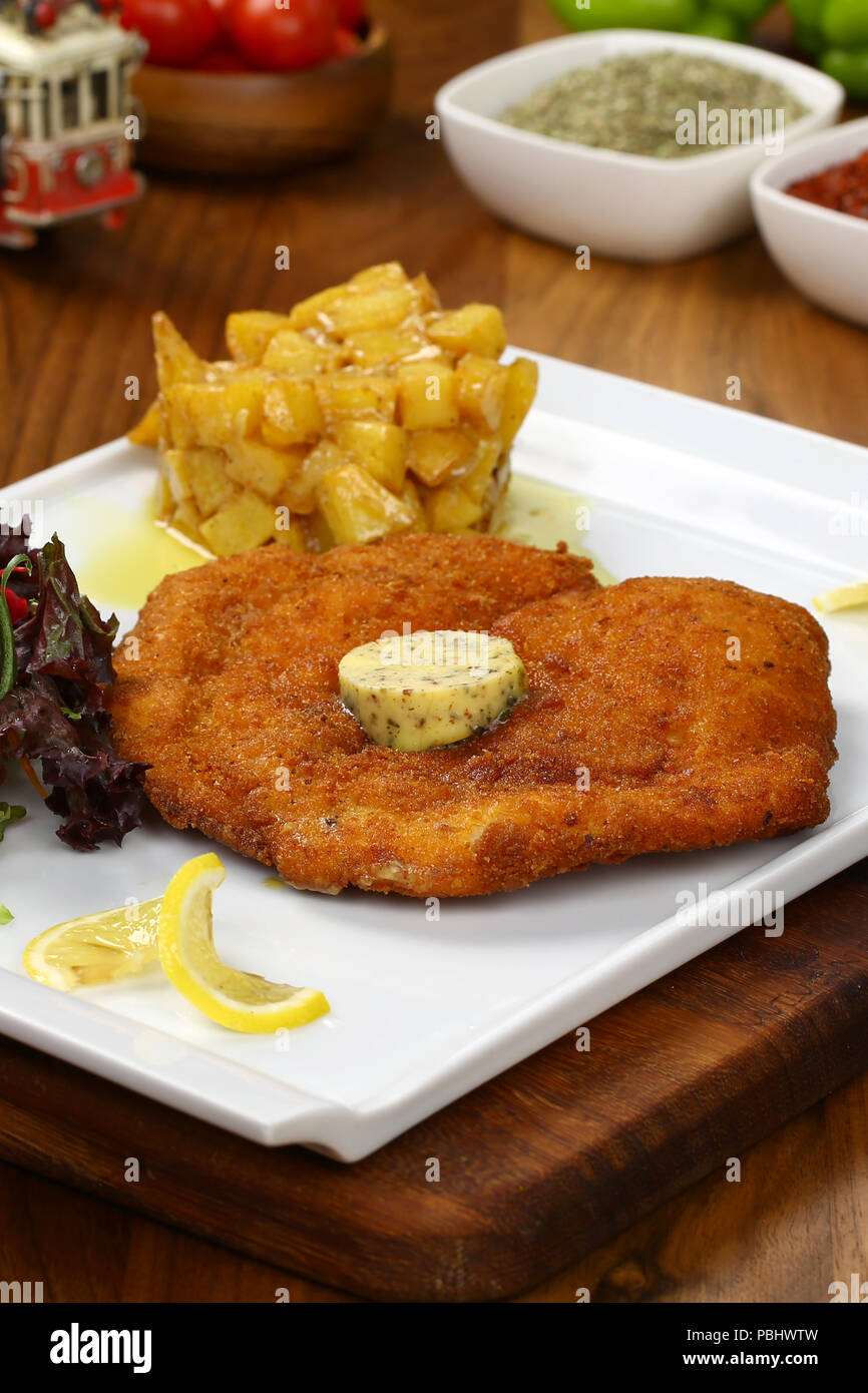 Wiener schnitzel - Vienna schnitzel Stock Photo - Alamy