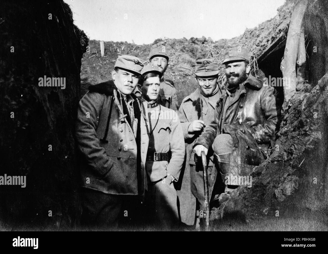 1773 Trench, soldier, First World War Fortepan 73366 Stock Photo - Alamy