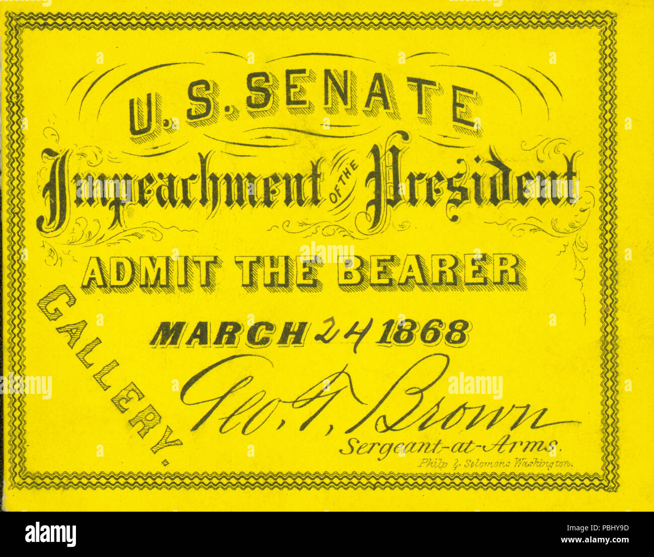 Andrew johnson impeachment hi-res stock photography and images - Alamy
