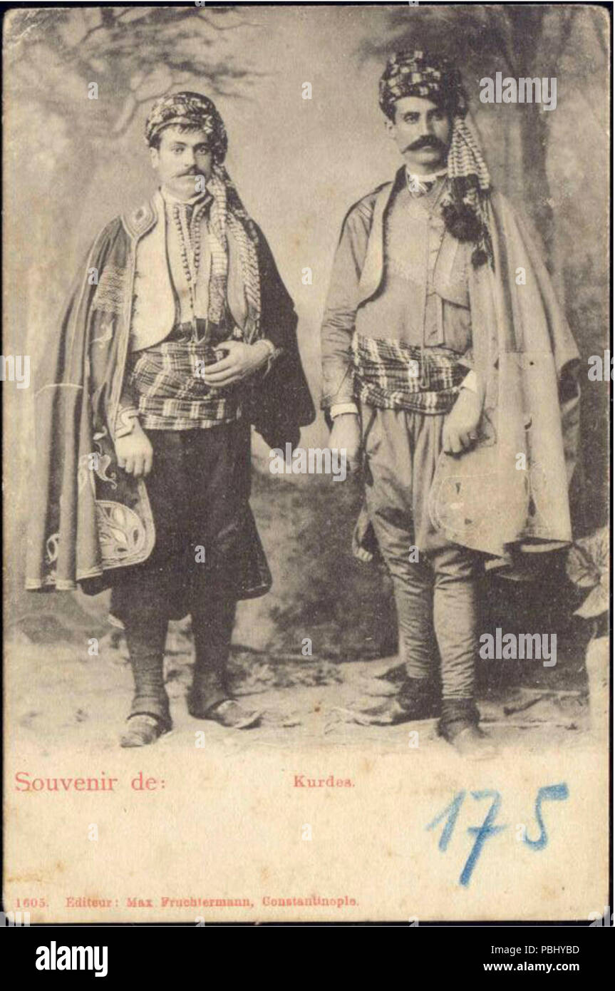1781 Two Kurdish men in costume in 1899 Stock Photo - Alamy