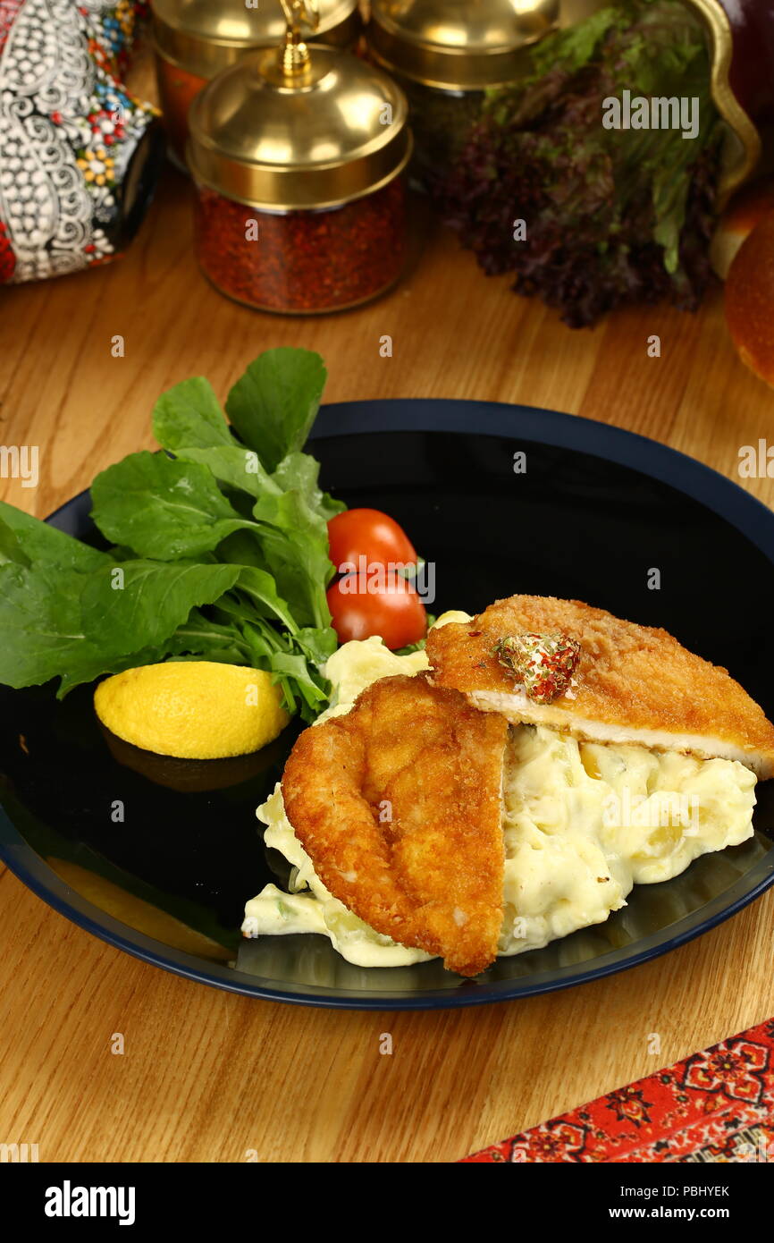 Wiener schnitzel - Vienna schnitzel Stock Photo - Alamy