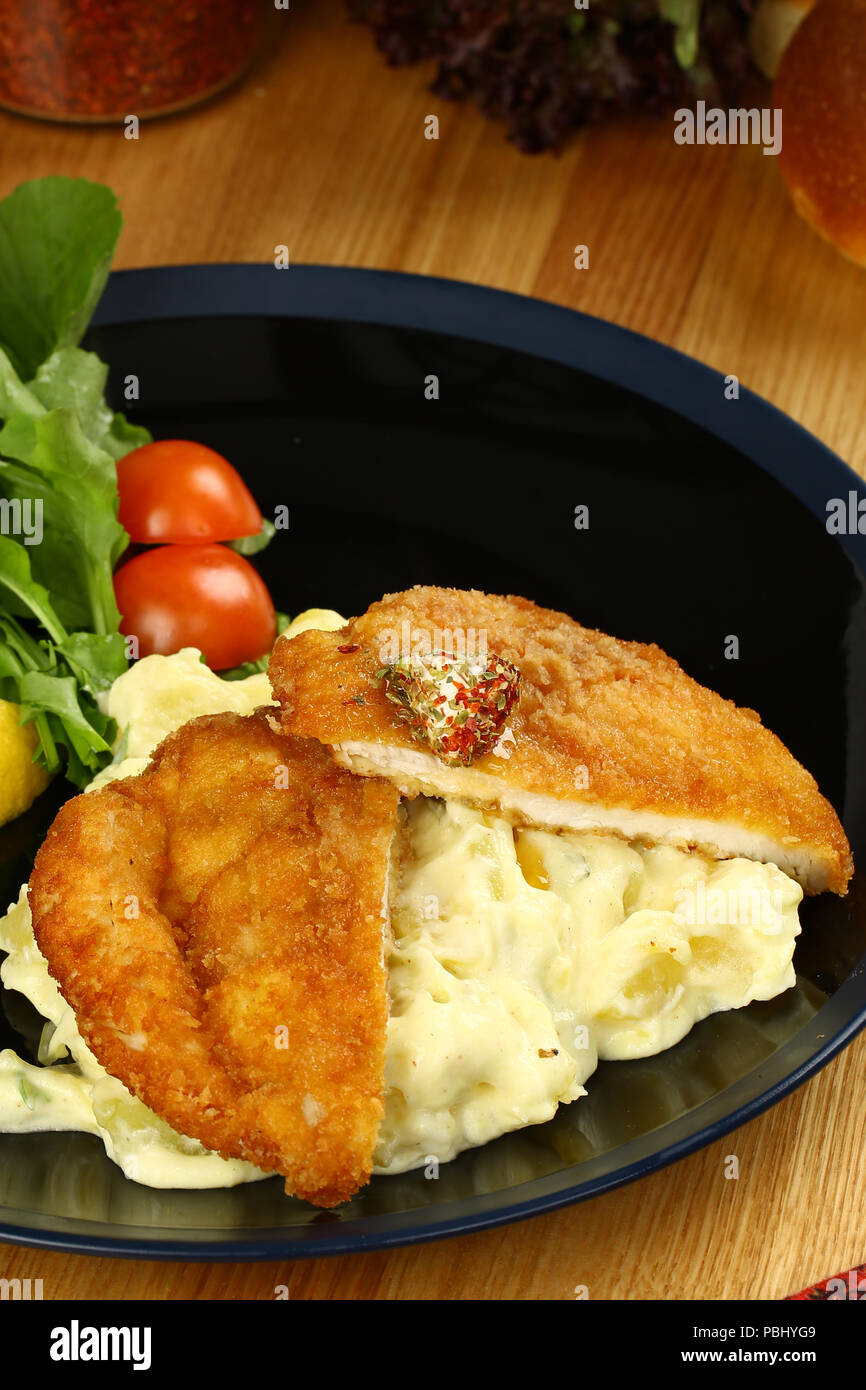 Wiener schnitzel - Vienna schnitzel Stock Photo - Alamy