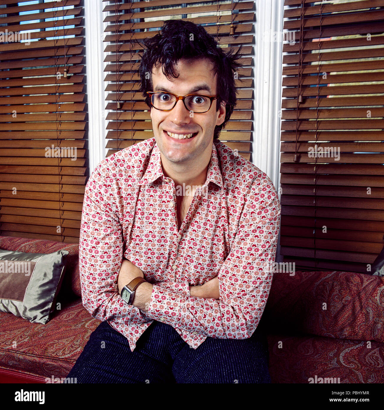 Marcus Brigstocke, English comedian, actor and satirist photographed in ...