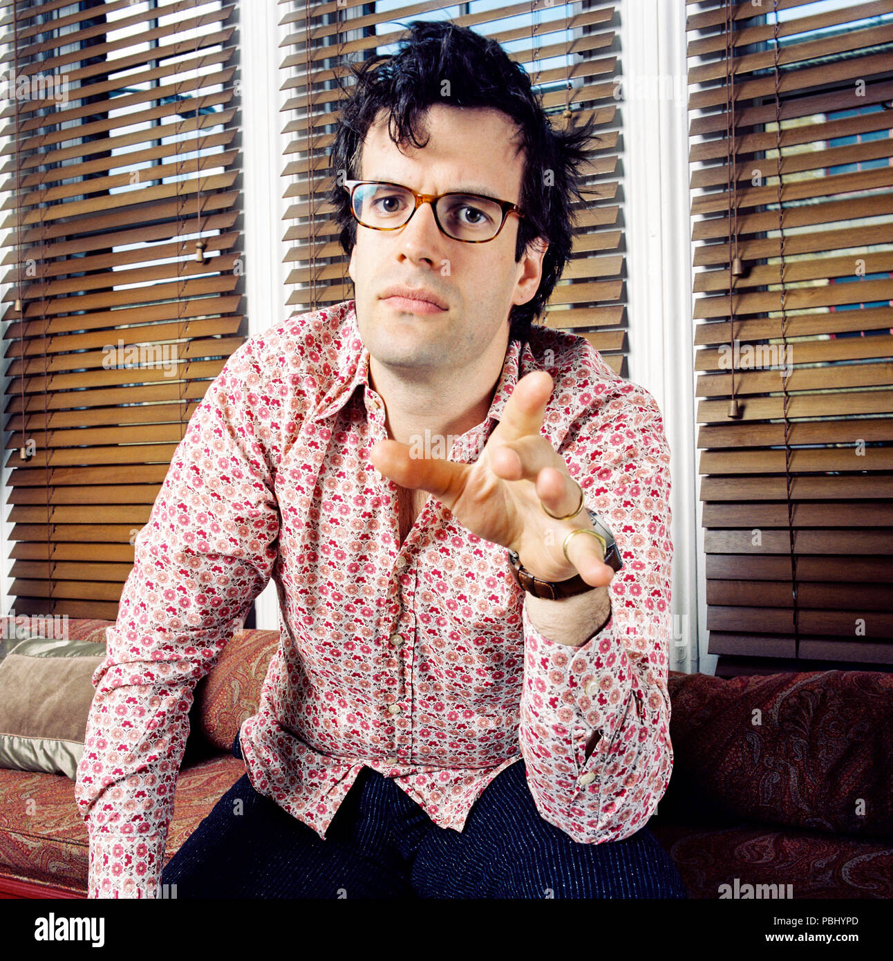Marcus Brigstocke, English comedian, actor and satirist photographed in ...