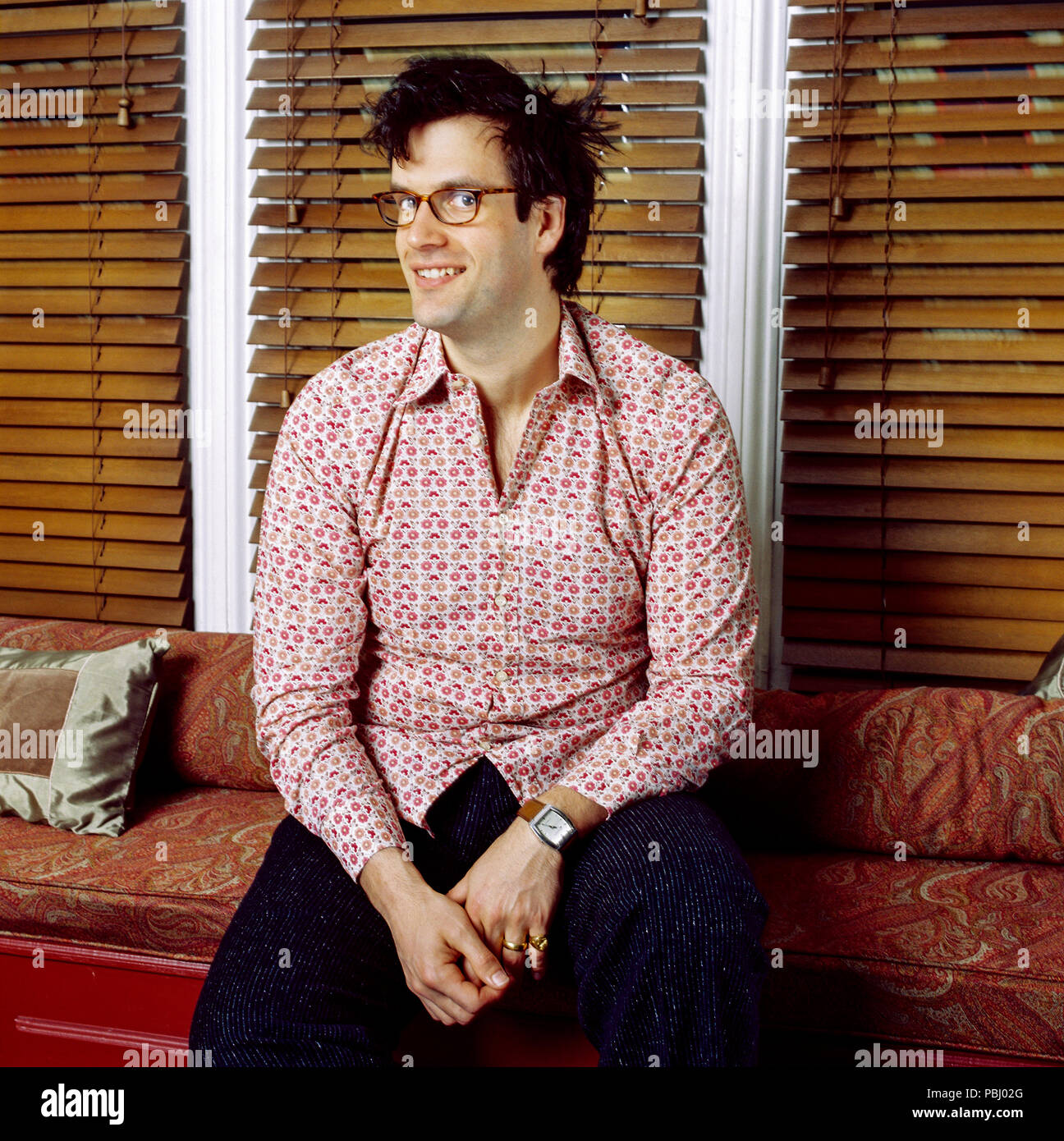 Marcus Brigstocke, English comedian, actor and satirist photographed in ...
