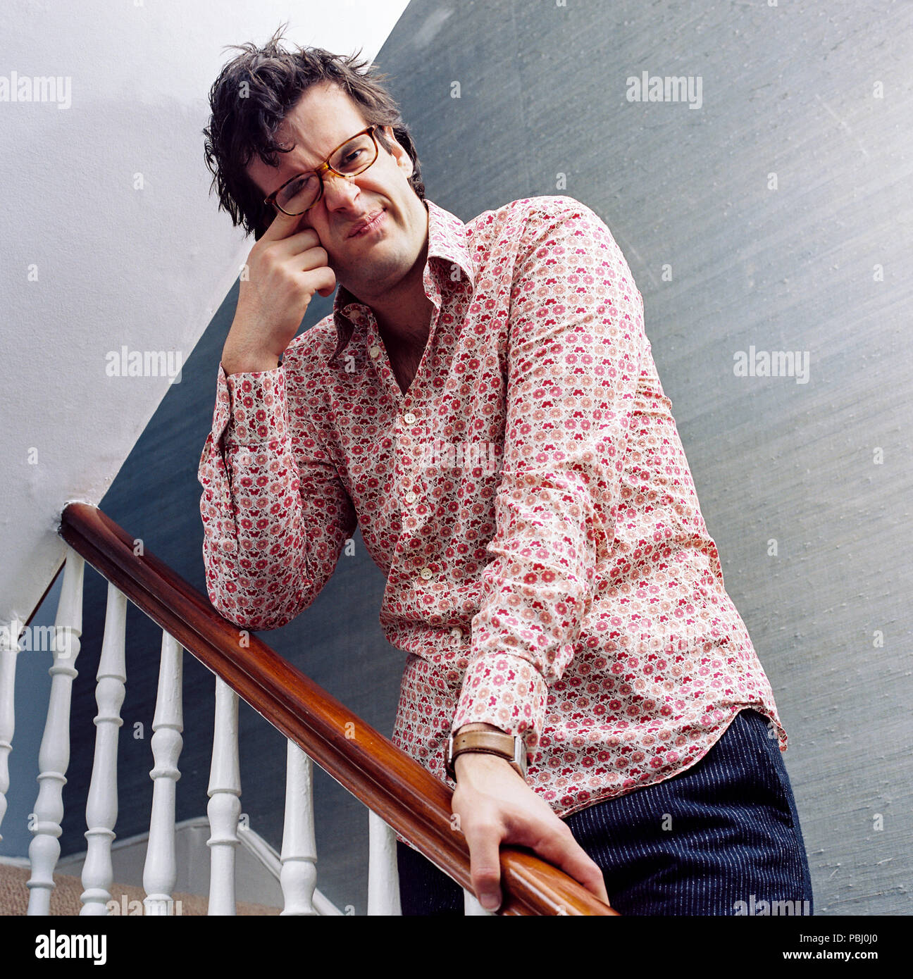 Marcus Brigstocke, English comedian, actor and satirist photographed in ...