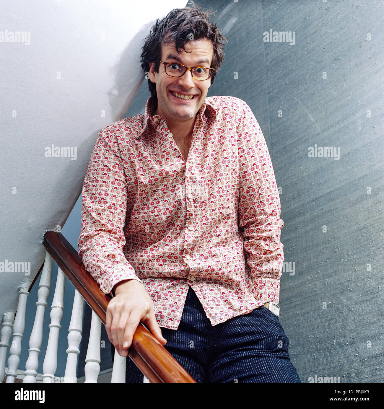 Marcus Brigstocke, English comedian, actor and satirist photographed in ...