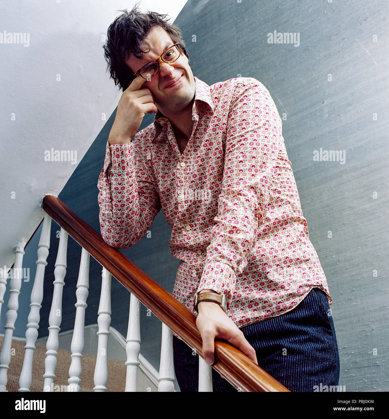 Marcus Brigstocke, English comedian, actor and satirist photographed in ...