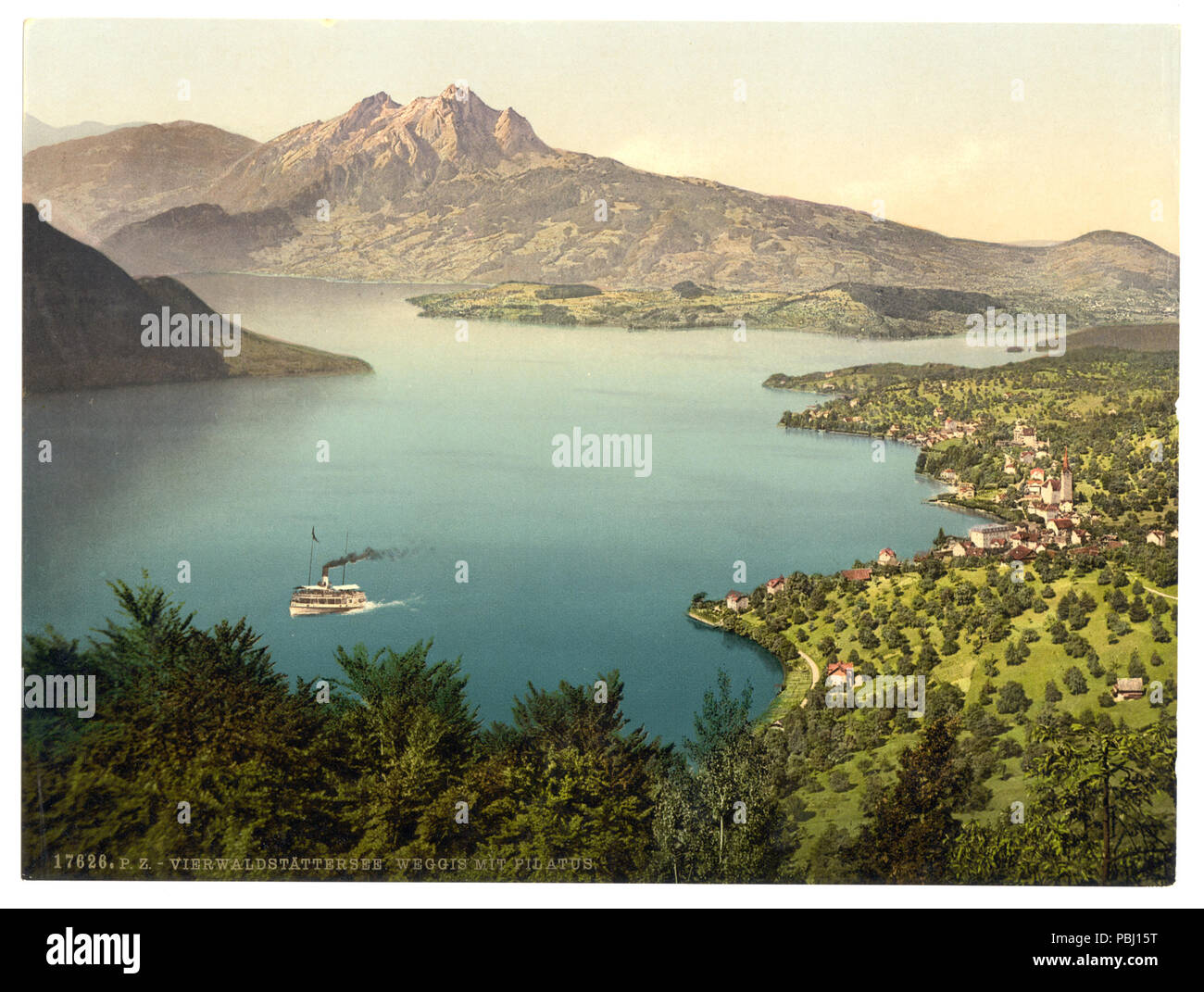1795 Urnersee and Pilatus, Lake Lucerne, Switzerland-LCCN2001703110 ...