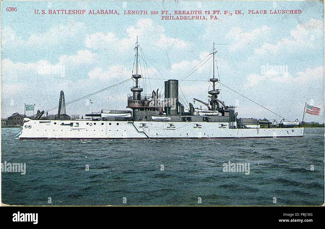 Uss alabama battleship navy ship hi-res stock photography and images ...