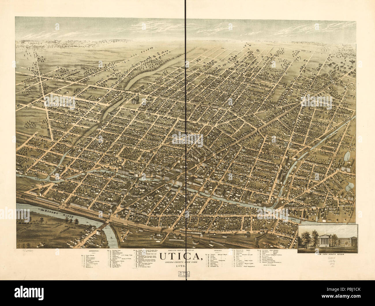 Utica map hi-res stock photography and images - Alamy