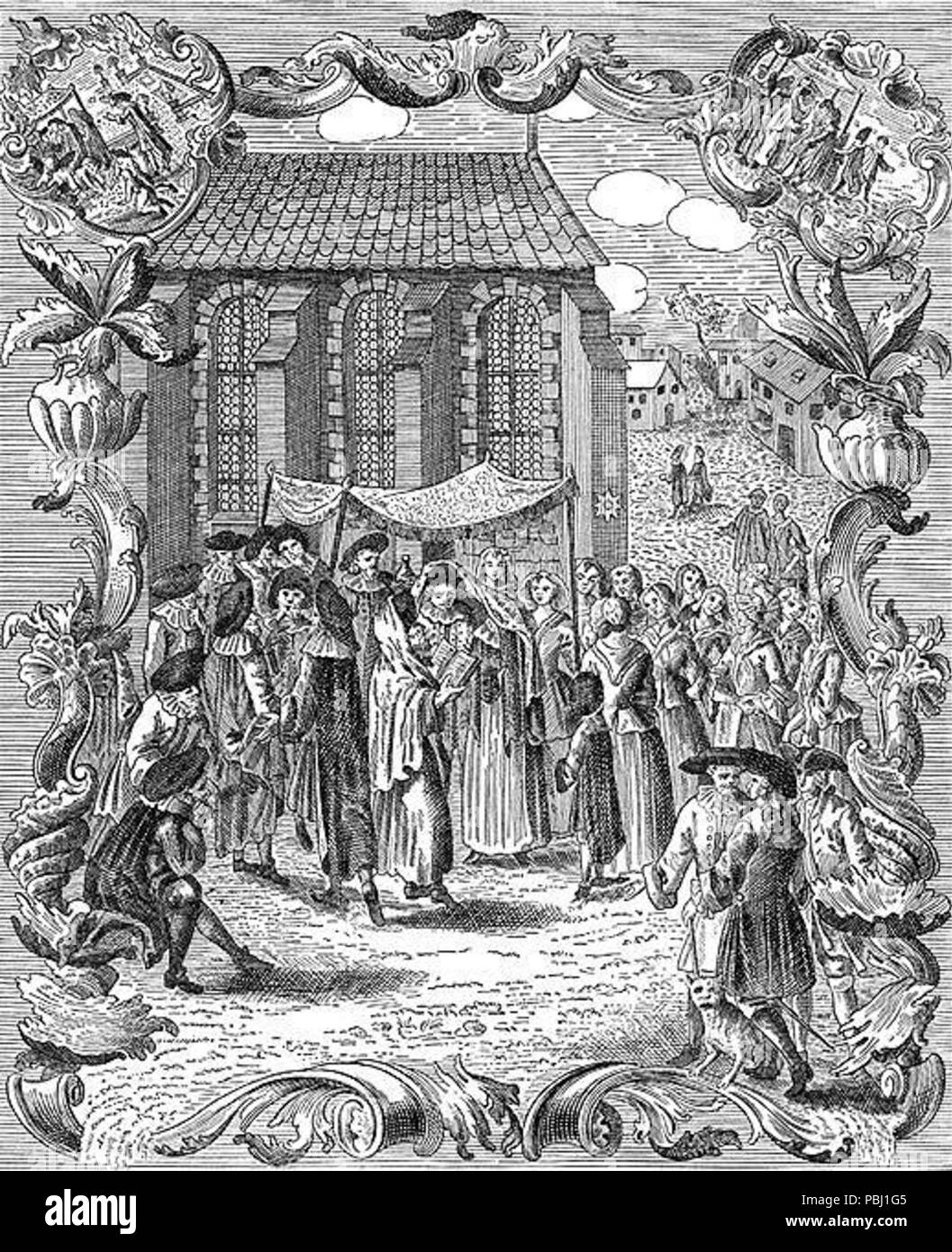 1797 V06p505001 Chuppah Stock Photo - Alamy