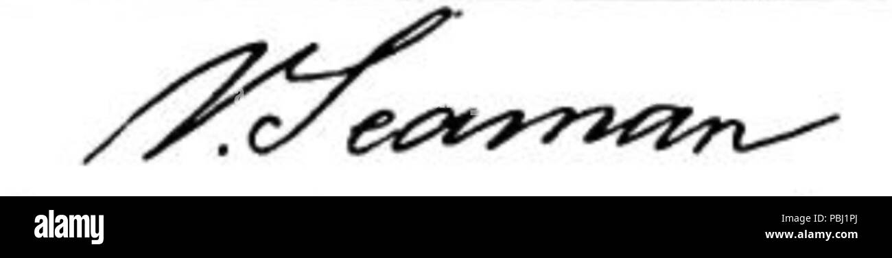 1799 Valentine Seaman signature Stock Photo - Alamy