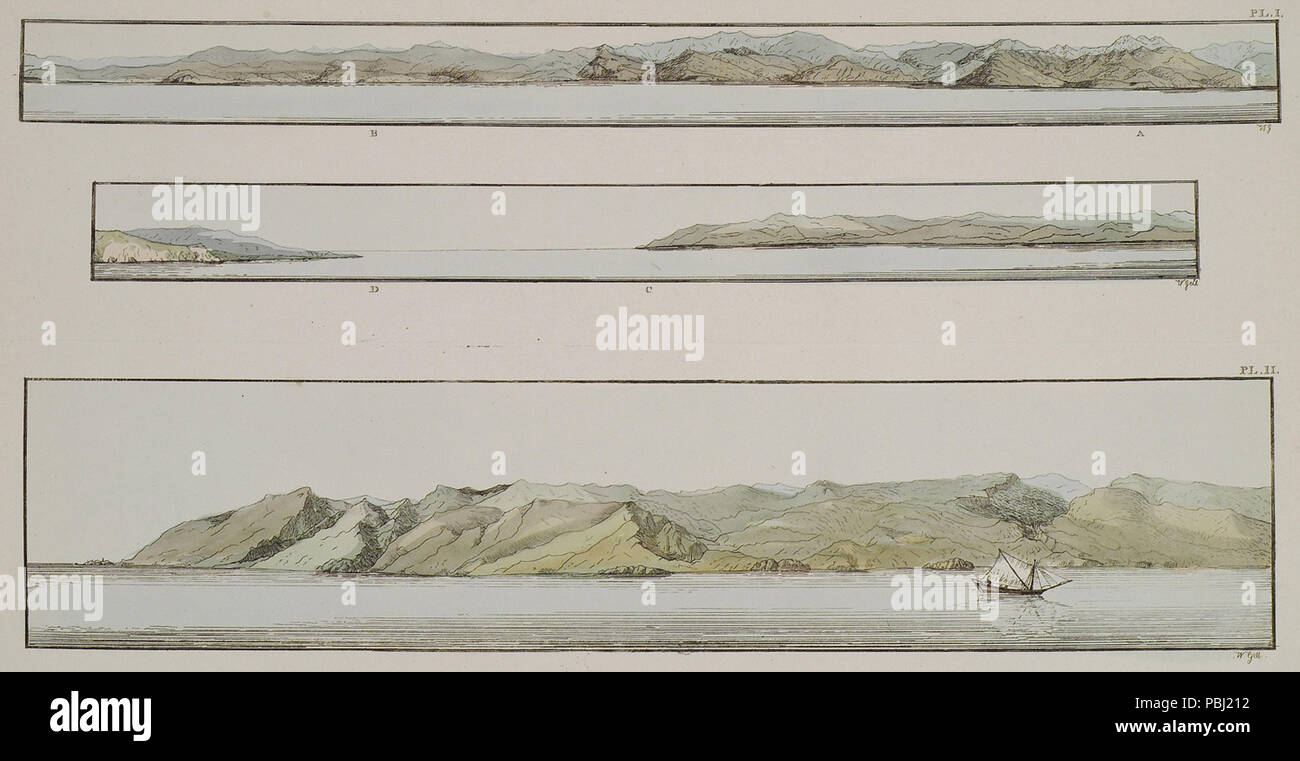 1801 Various landscapes in the Troad- Α View of Mount Ida B View of ...