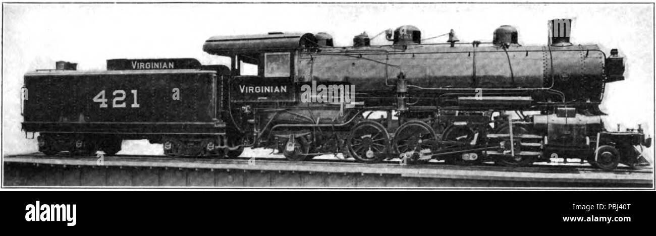 1822 Virginian Railway 2-8-2 Class MB Steam Locomotive Stock Photo - Alamy