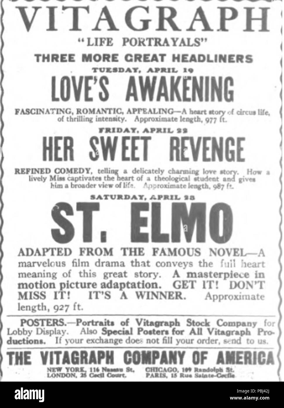 Vitagraph hi-res stock photography and images - Alamy