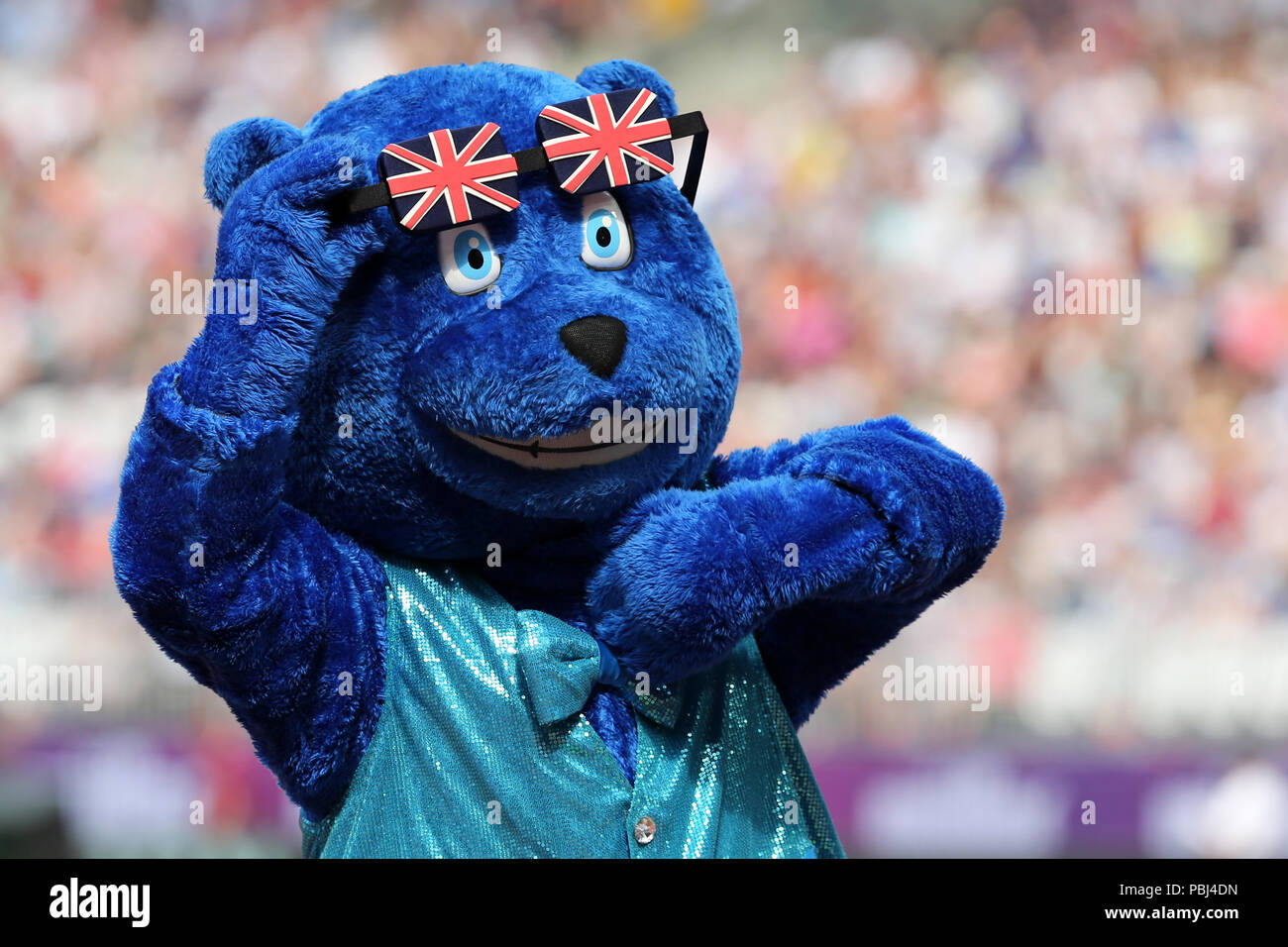 British Athletics mascot BritBear at the 2018, IAAF Diamond League ...