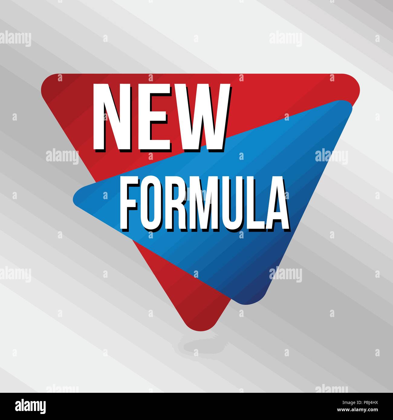 New formula sign or label on grey background, vector illustration Stock ...