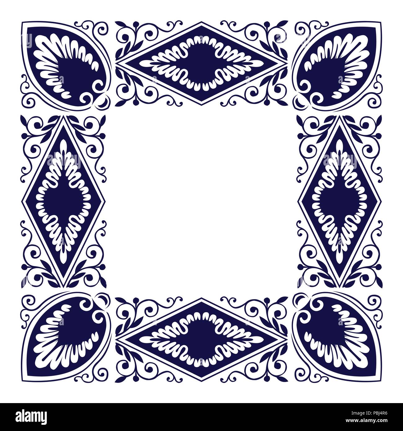 Ornate square border hi-res stock photography and images - Alamy