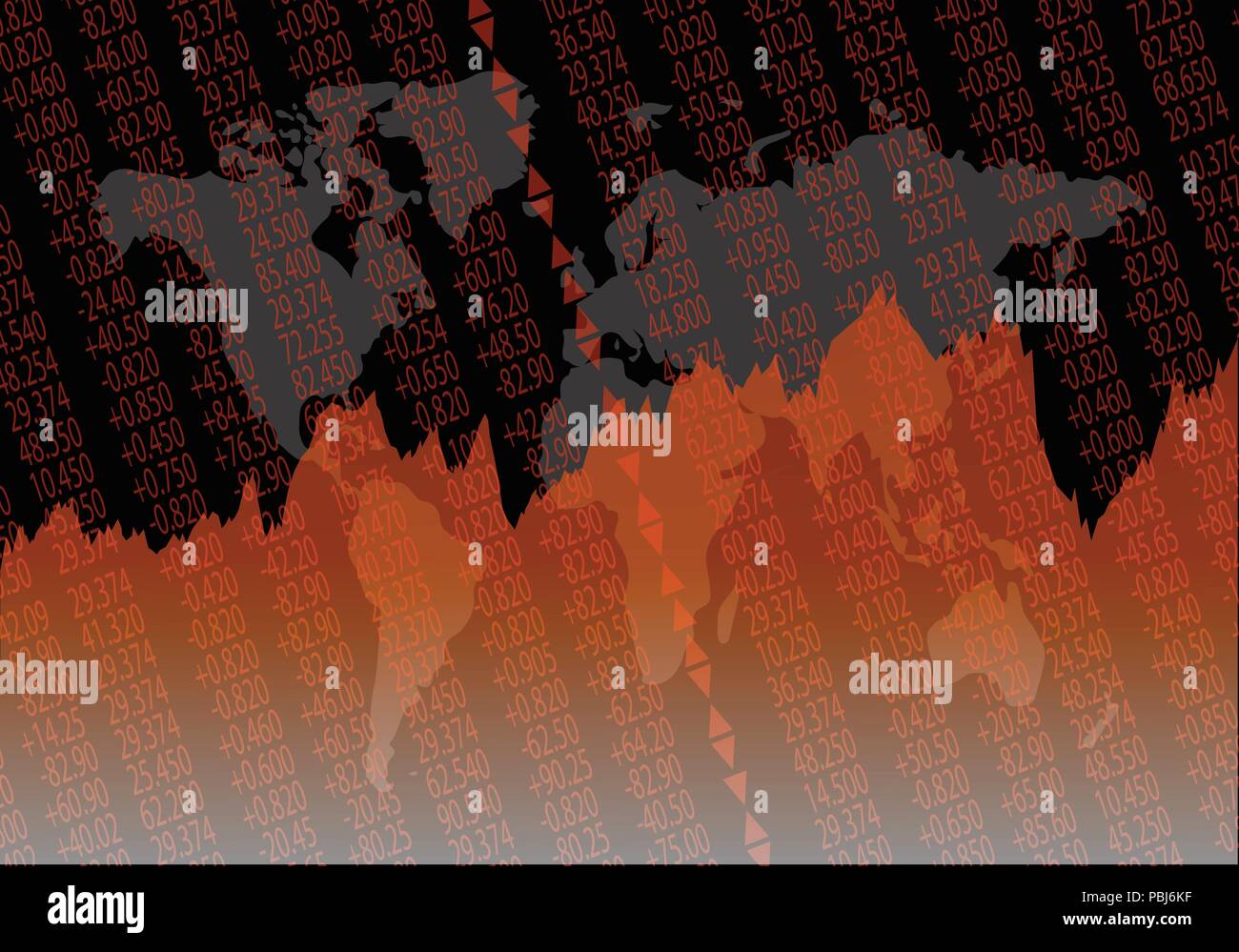 Stock Chart And Stock Quotes Stock Vector Image & Art - Alamy