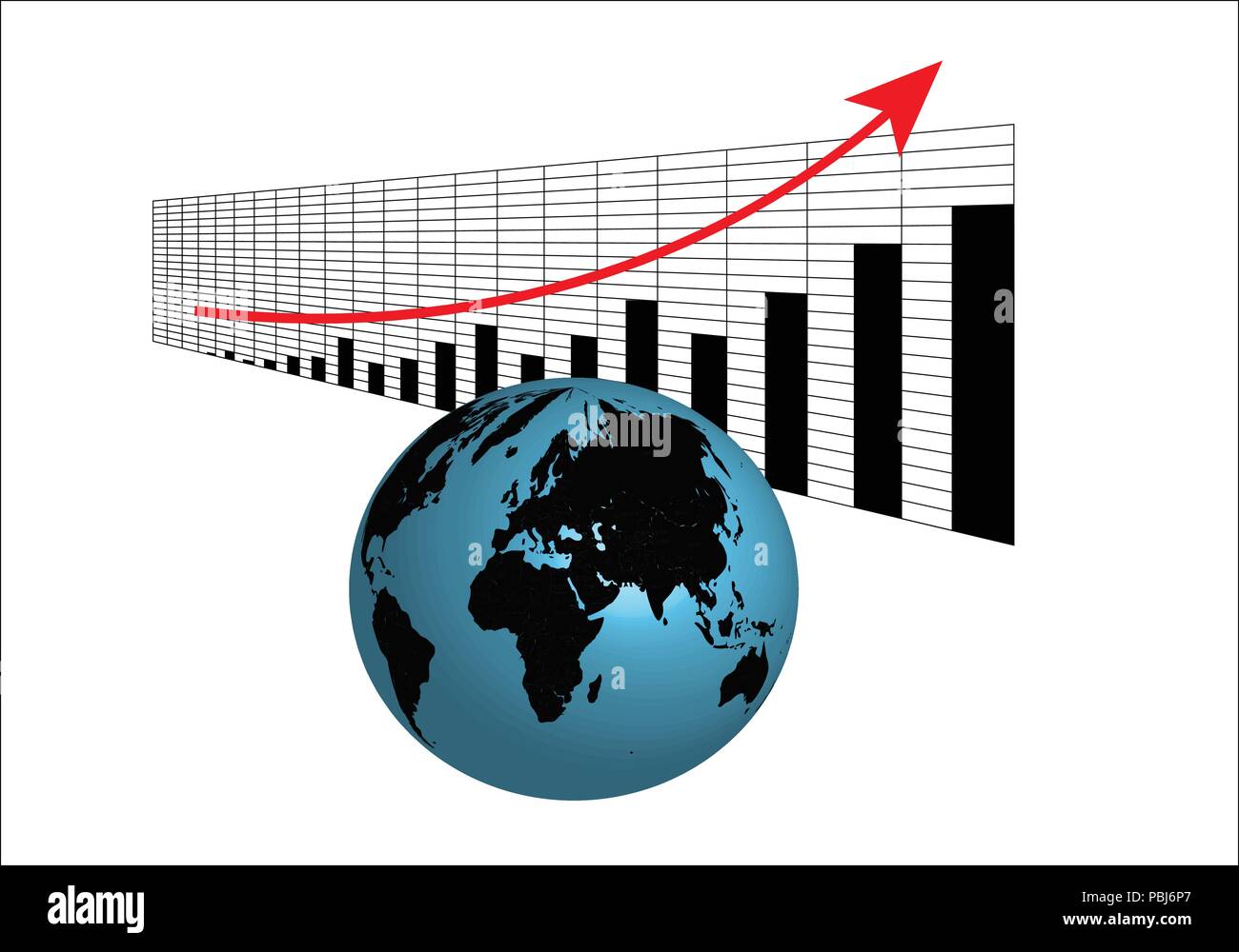 Rising economy Stock Vector Images - Alamy