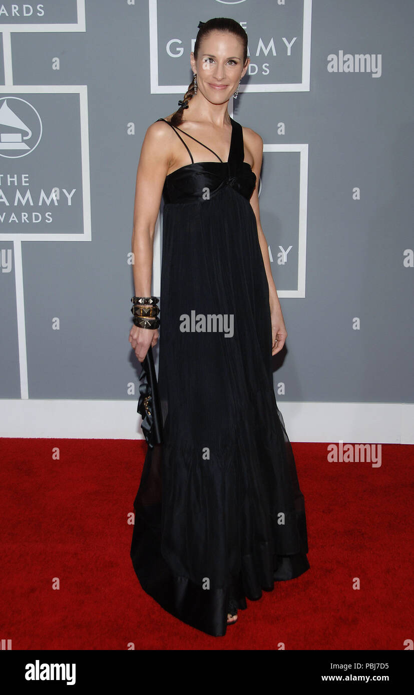 Emily Robinson arriving at the 49th Annual Grammy's at the Staples ...