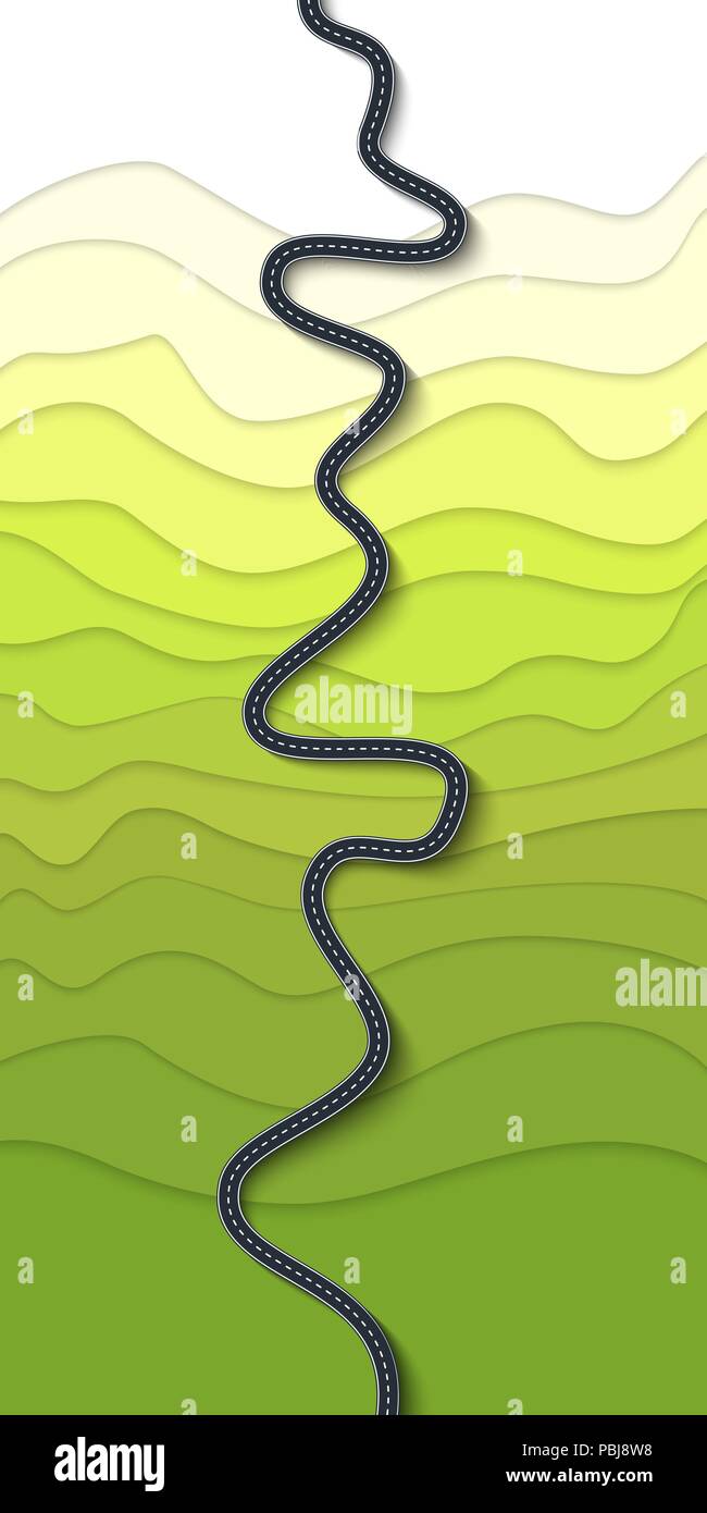 Highway mountain view Stock Vector Images - Alamy