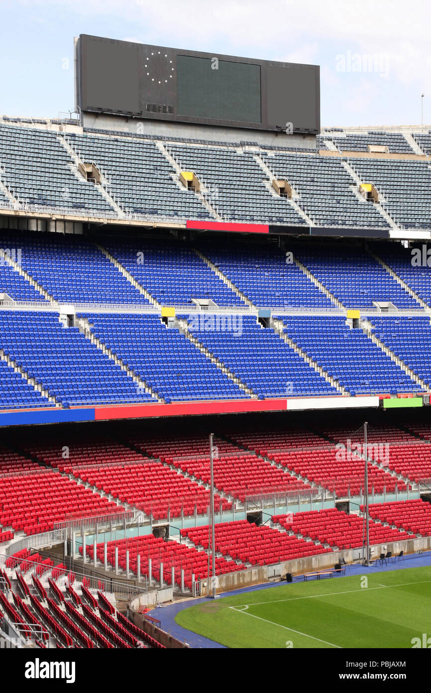 view of Nou Camp Stadium in Barcelona, FC Barcelona Stock Photo - Alamy