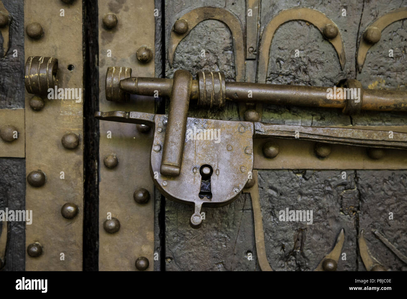 Old security padlock, protection detail, lock Stock Photo - Alamy