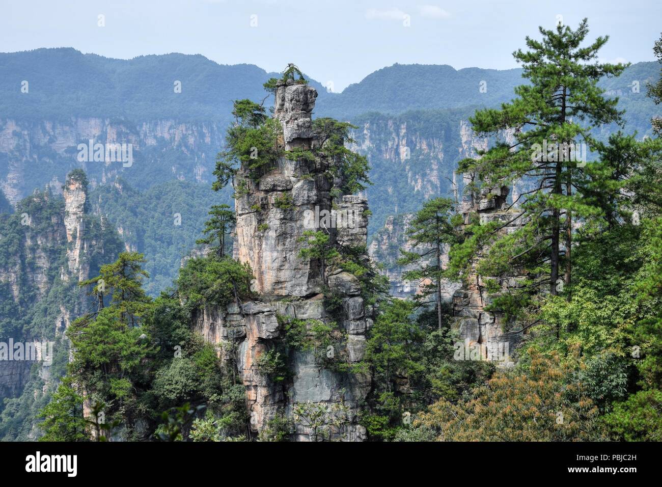 Picturesque landscape of Zhangjiajie mountain in Hunan province in ...