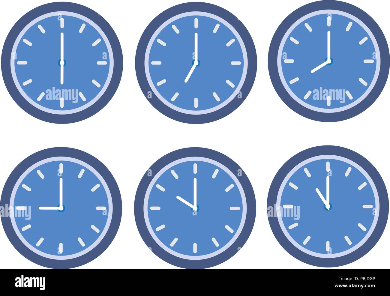 Three oclock Stock Vector Images - Alamy