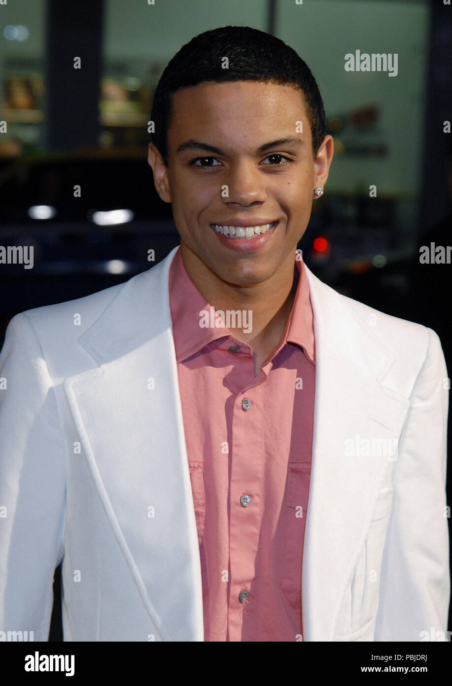 Evan Ross arriving at the ATL Premiere at the Chinese Theatre in Los ...