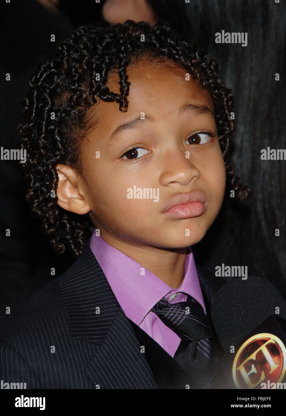 Jaden Christopher Syre Smith arriving at the PURSUIT of Happiness ...
