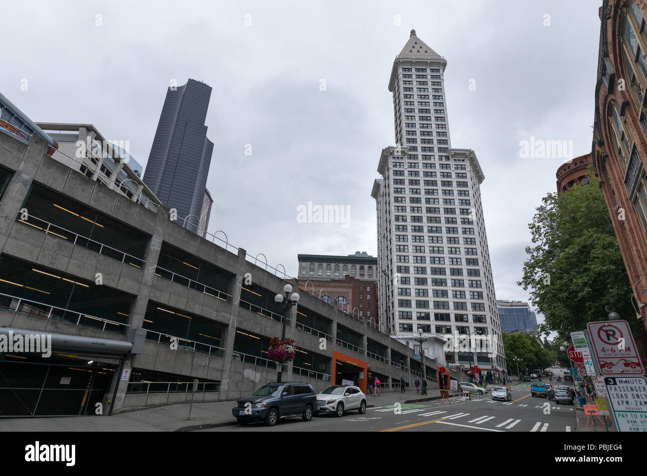 Seattle, Washington - June 30, 2018 : Smith Tower, oldest skyscraper in ...