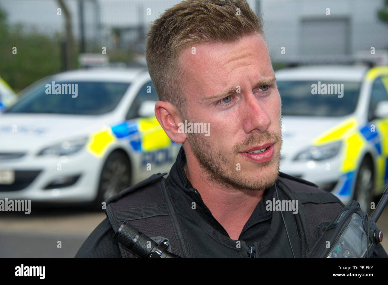 Avon & Somerset Constabulary. PC Andy Bird from Patchway police station ...