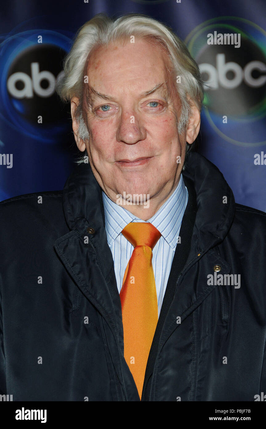 Donald Sutherland arriving at the ABC tca Party at the Wind Tunnel in ...