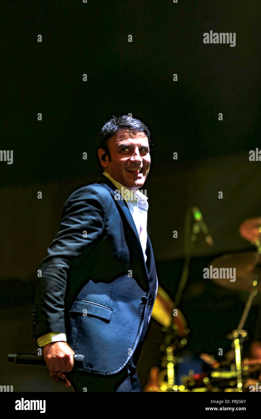 Rome, Italy. 27th July, 2018. Sal Da Vinci performed at the Porta di ...