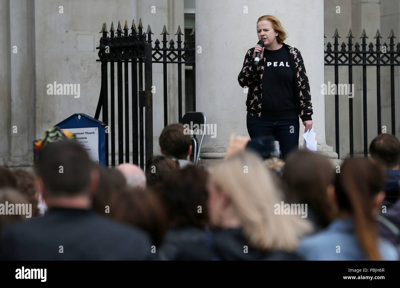 SolidarityÐPeople Before Profit TD Ruth Coppinger speaking at a Trans ...
