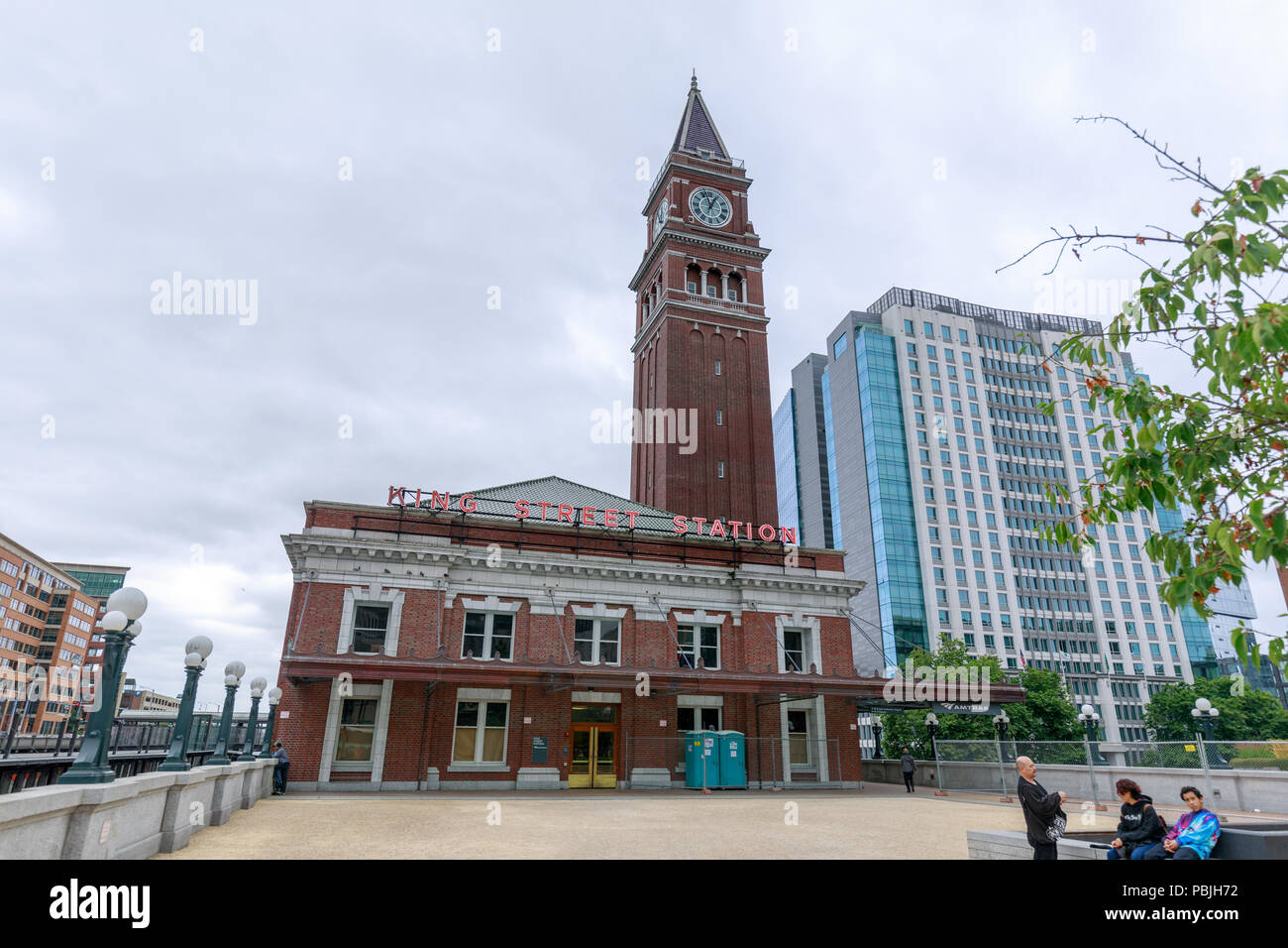 Seattle, Washington - June 30, 2018 : King Street Station is a train ...
