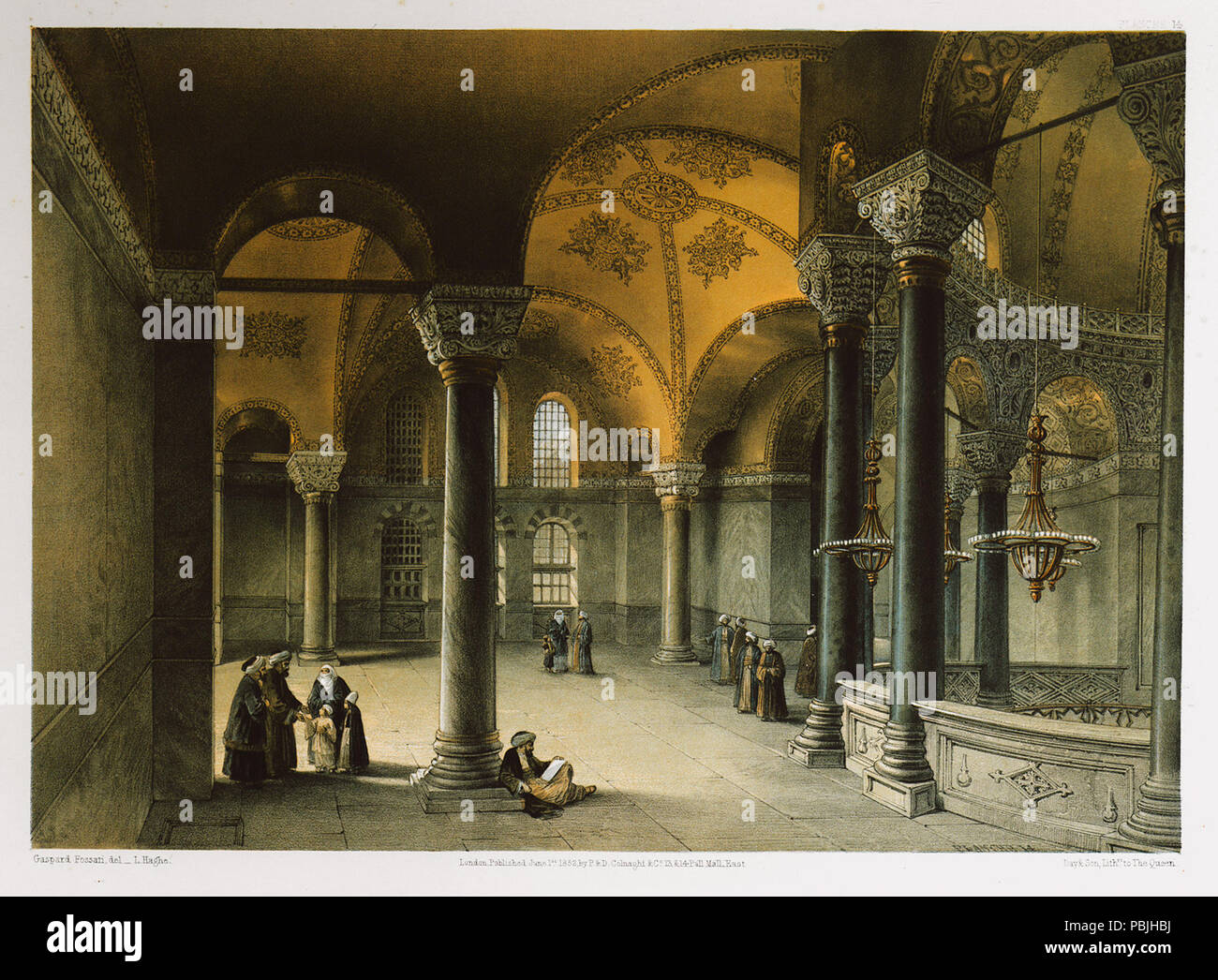 1825 Vue du fond de la galerie, du côté oriental - Fossati Gaspard ...