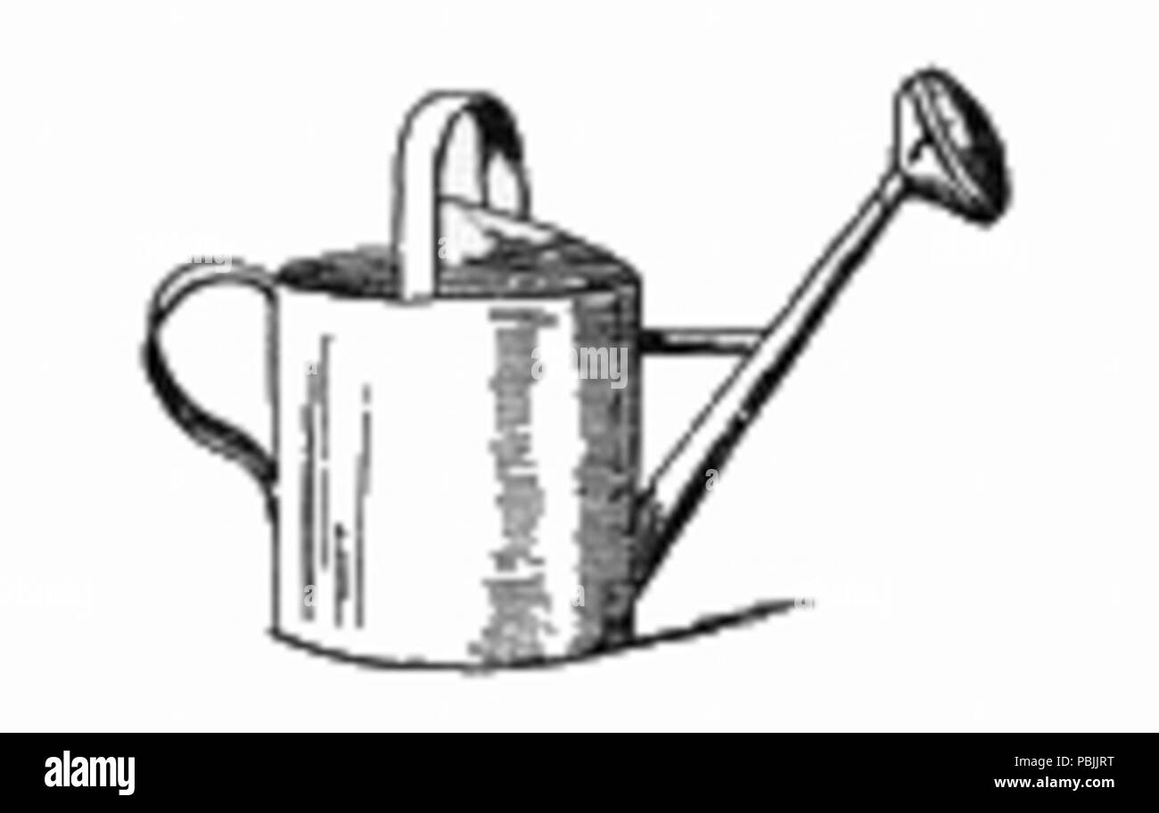 Vintage watering can illustration Cut Out Stock Images & Pictures - Alamy