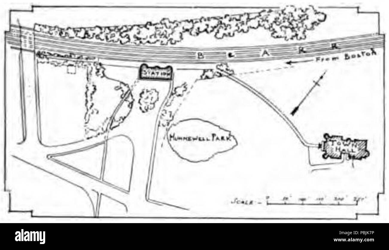 1840 Wellesley station site layout Stock Photo - Alamy