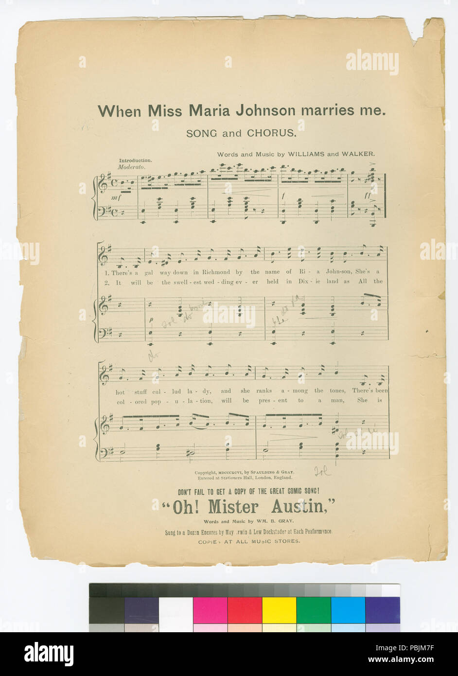 1846 When Miss Maria Johnson marries me (NYPL Hades-464340-1710106 ...