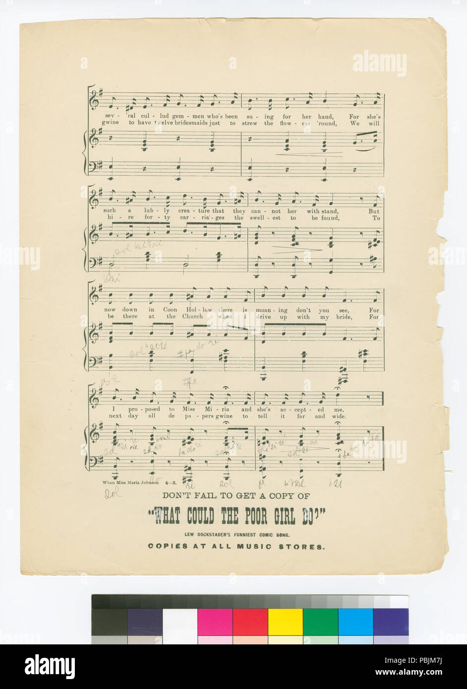 1846 When Miss Maria Johnson marries me (NYPL Hades-464340-1710107 ...