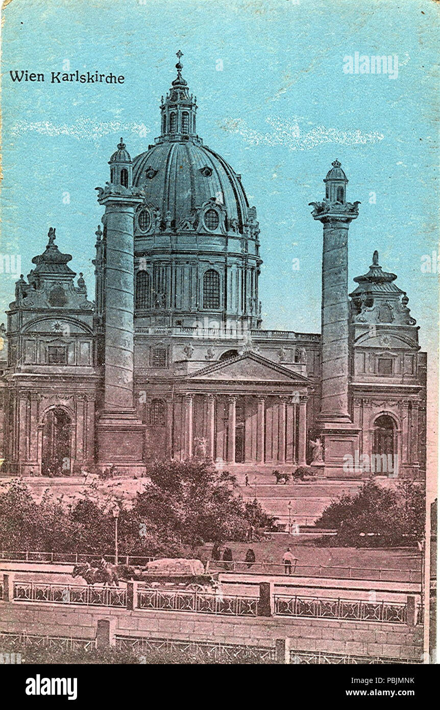 Photograph of the exterior of the karlskirche in vienna hi-res stock ...