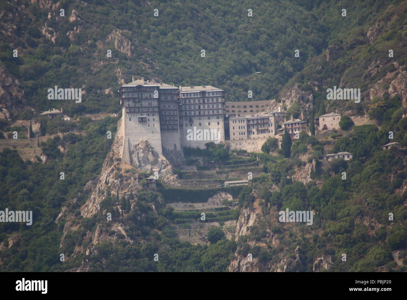 Greece, Mount Athos monasteries Stock Photo - Alamy